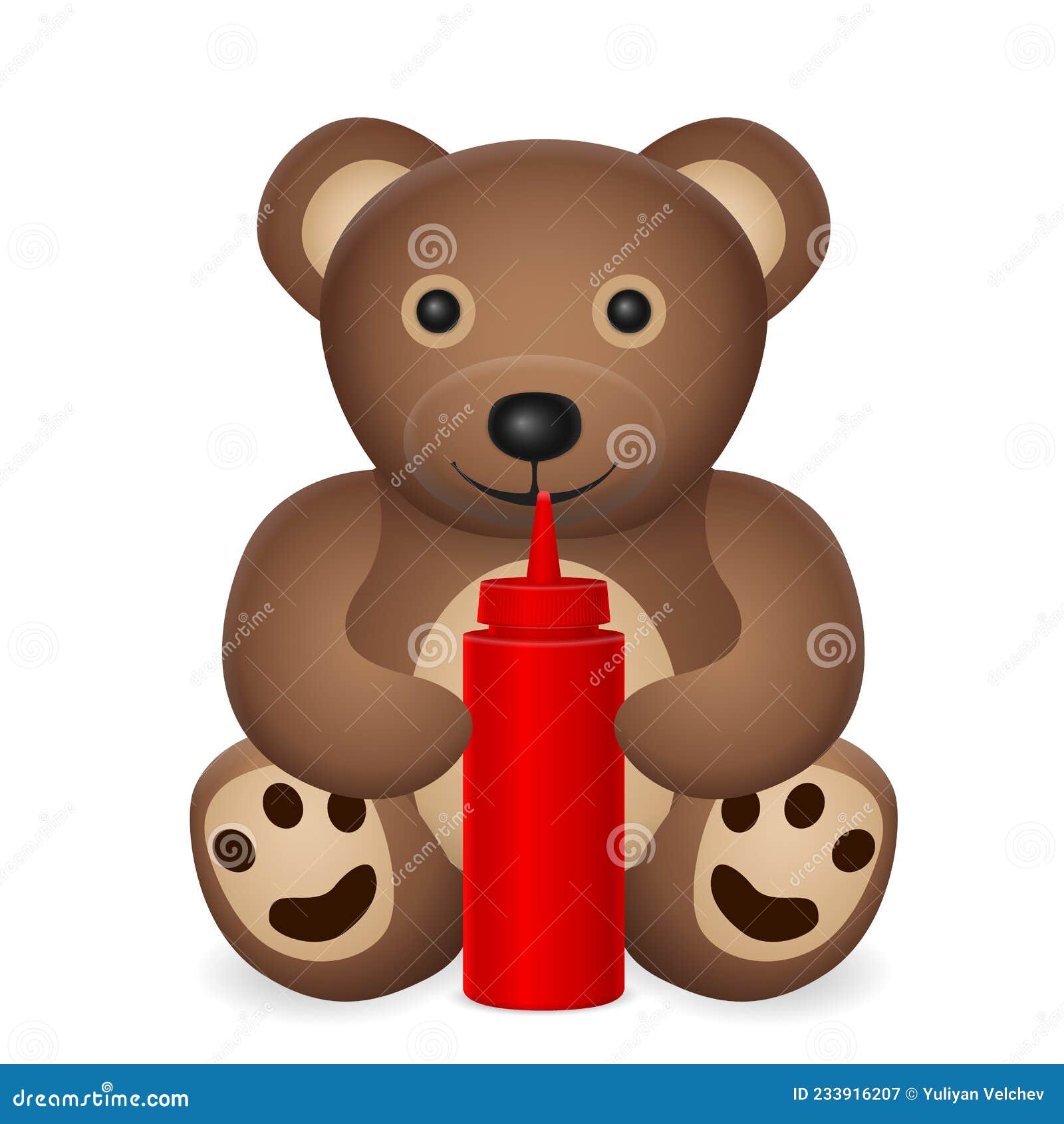 Ketchup Bottle Isolated. Food Vector Catroon Illustration ...