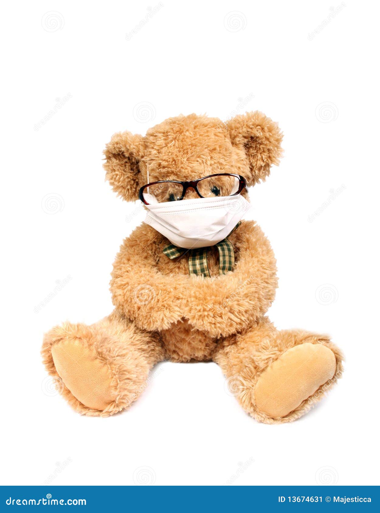 Teddy Bear With Mask Stock Image | CartoonDealer.com #13674631