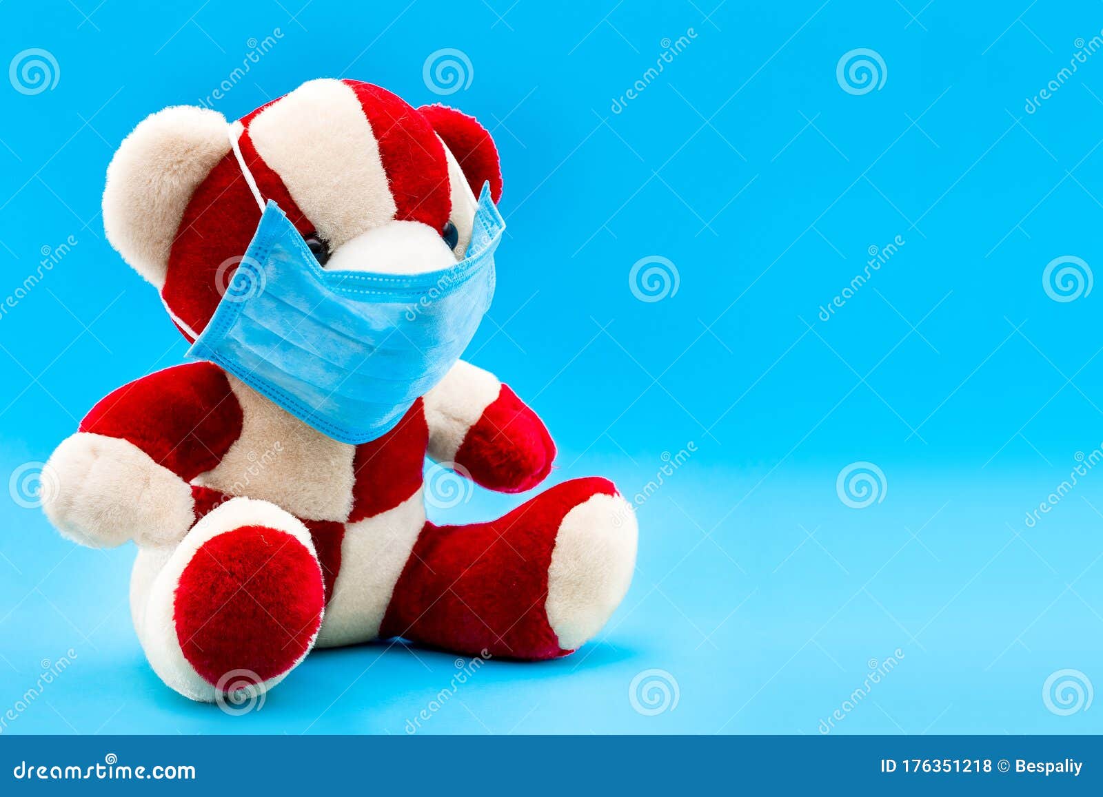 Teddy Bear in a Medical Mask. Stock Photo - Image of cute, childhood ...