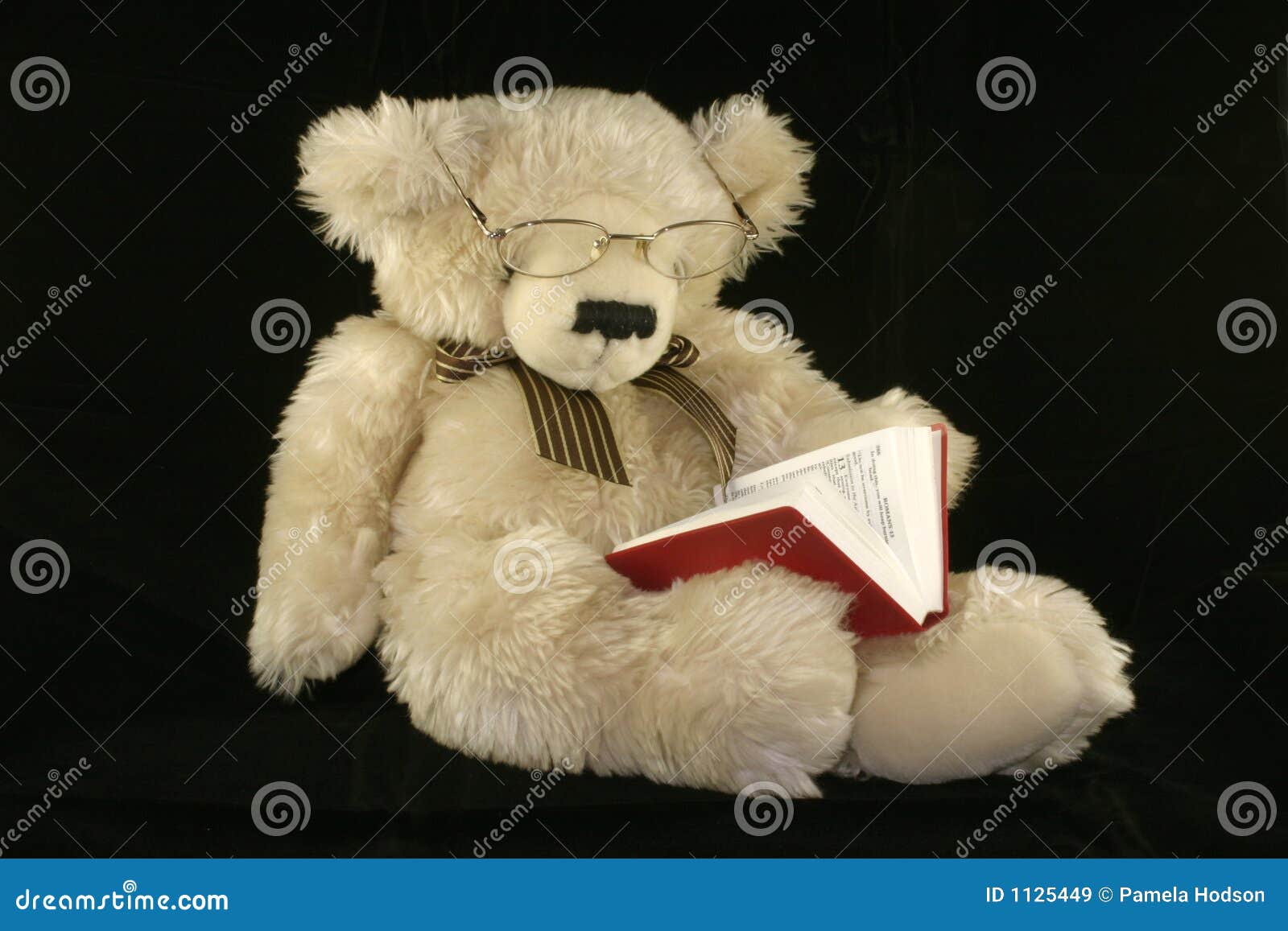Teddy bear reading stock image. Image of childlike, storybook - 1125449