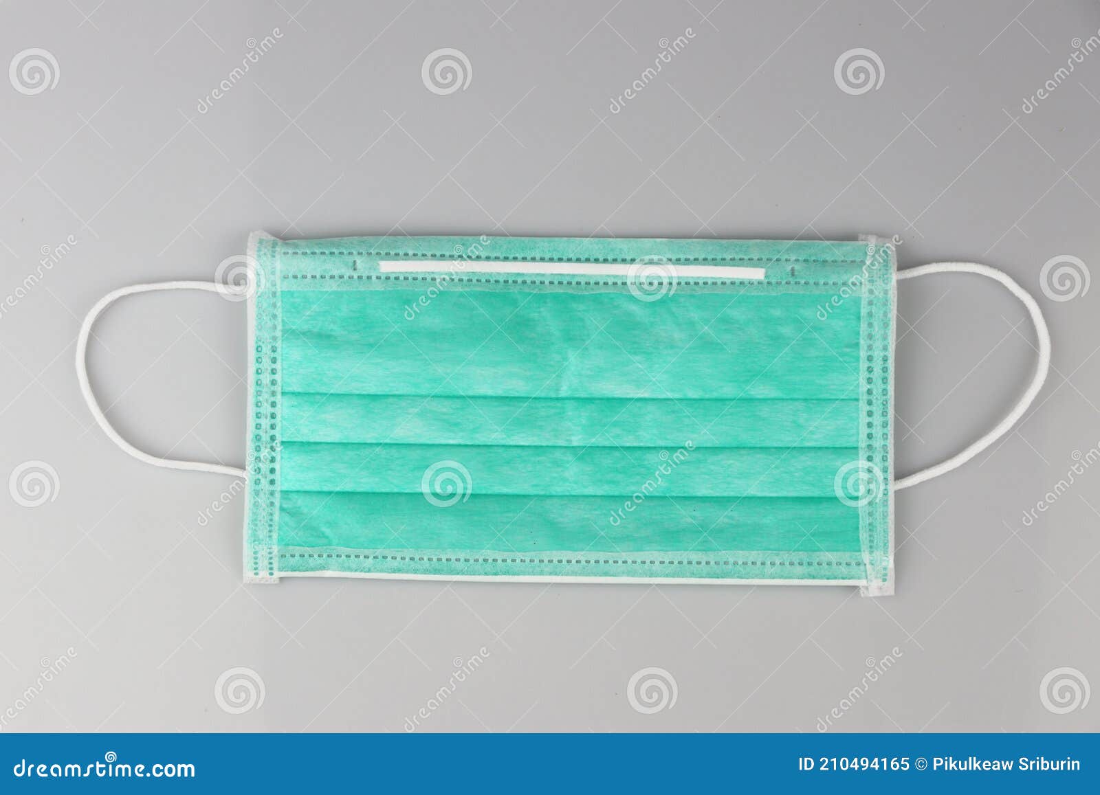 Medical Masks Prevent Germs. Stock Image - Image of clean, green: 210494165