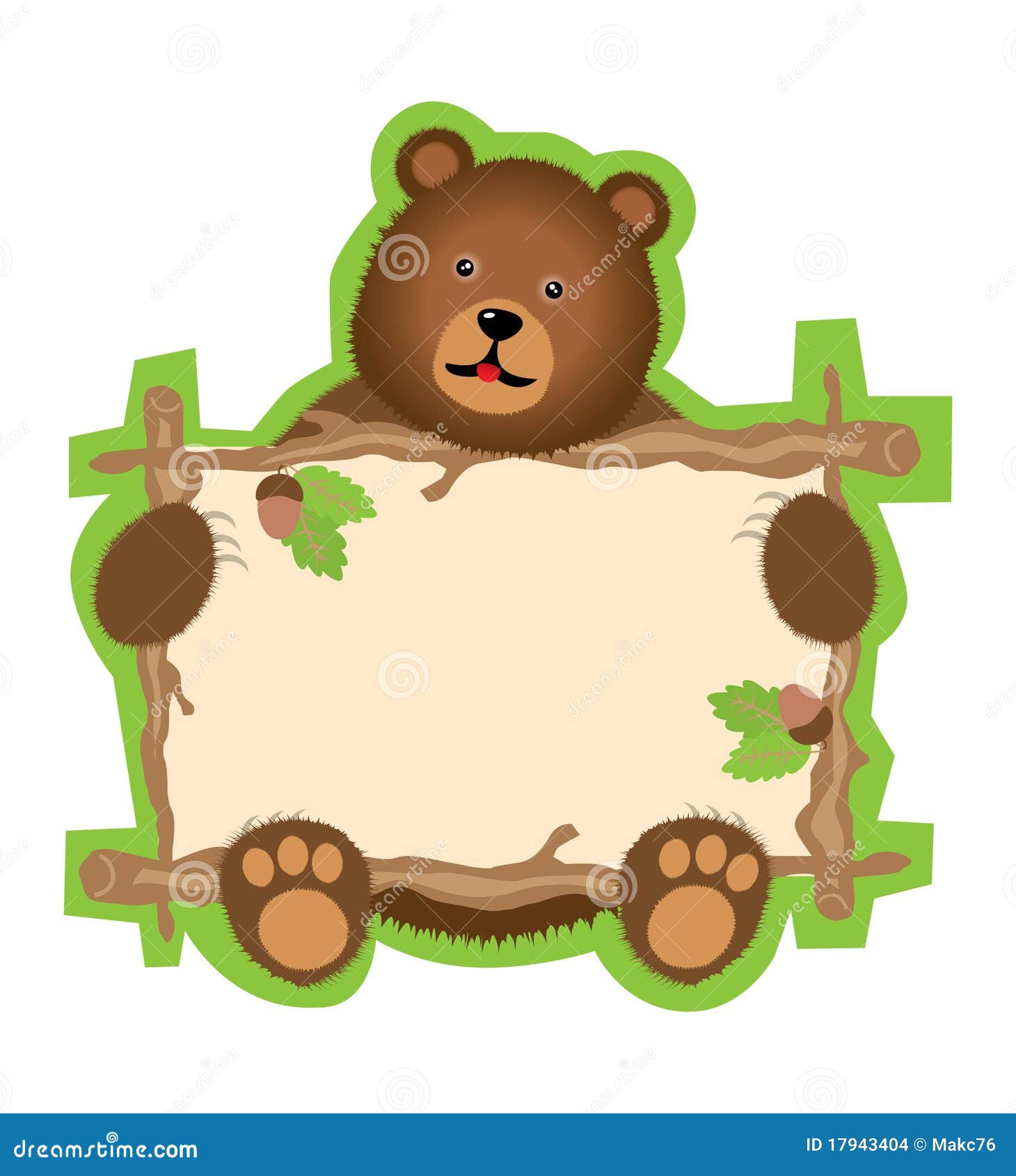 Teddy Bear sign stock illustration. Illustration of happiness - 17943404