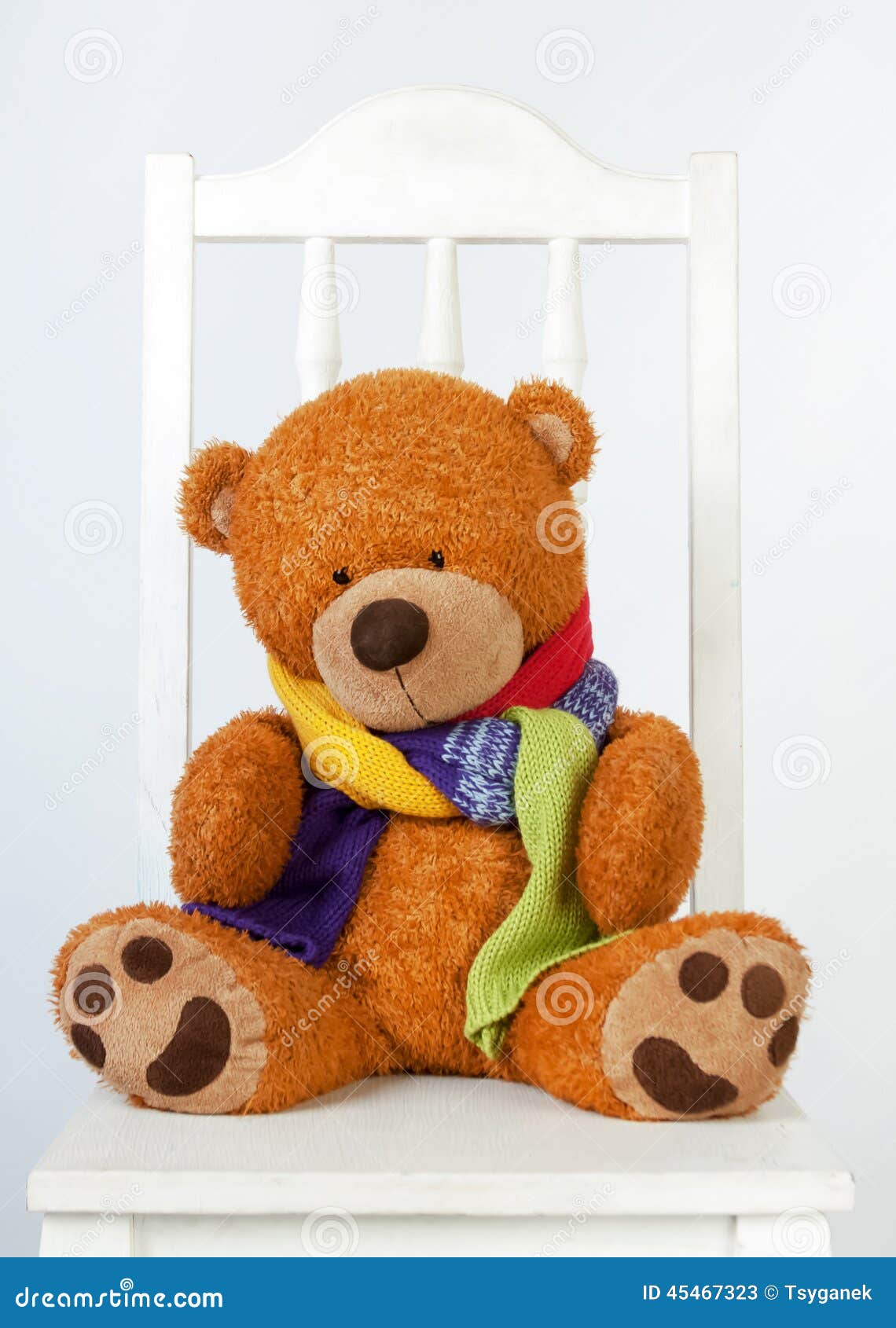 Teddy bear stock image. Image of cosy, chair, childhood - 45467323