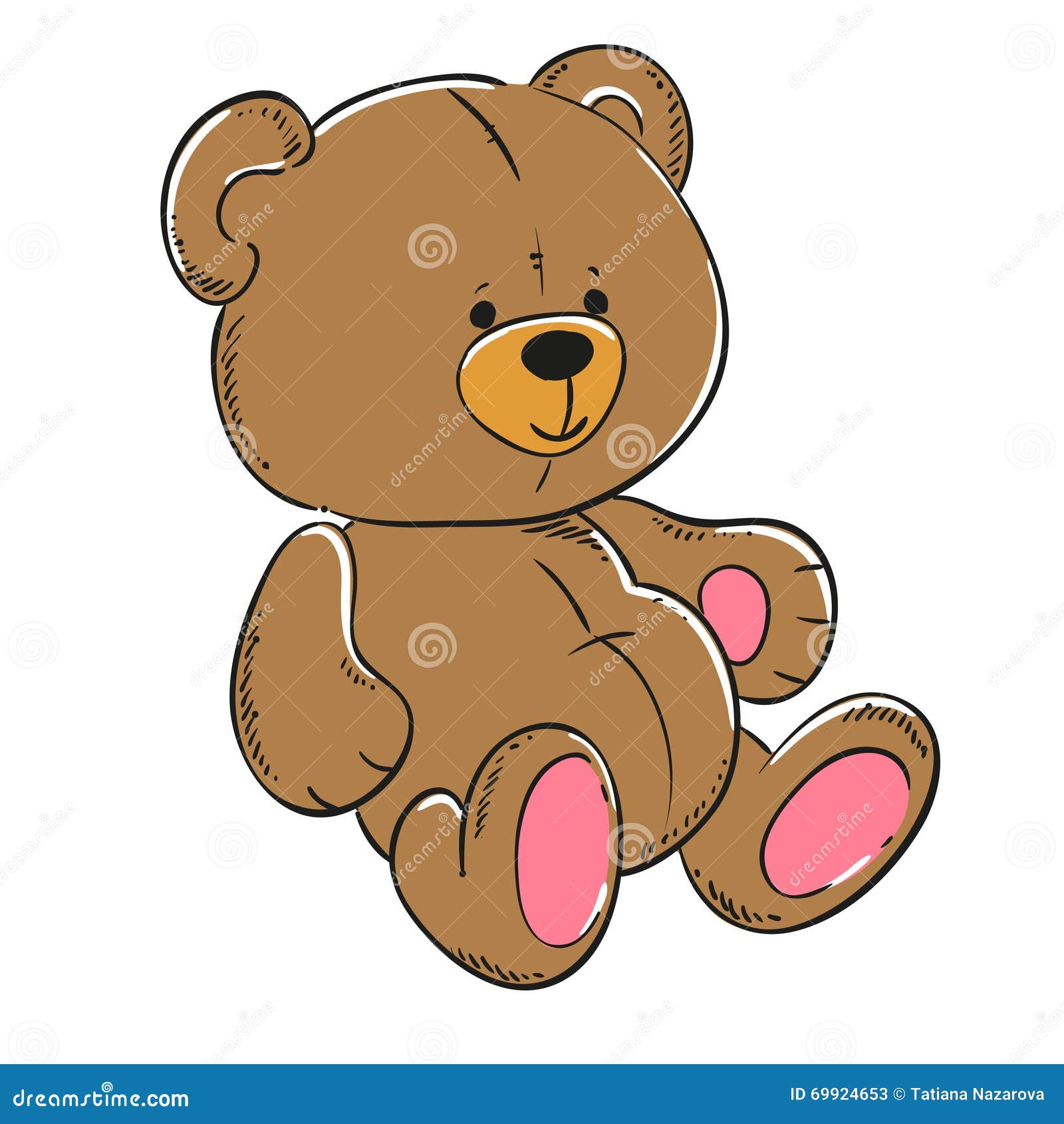 Teddy bear soft toy stock illustration. Illustration of characters ...