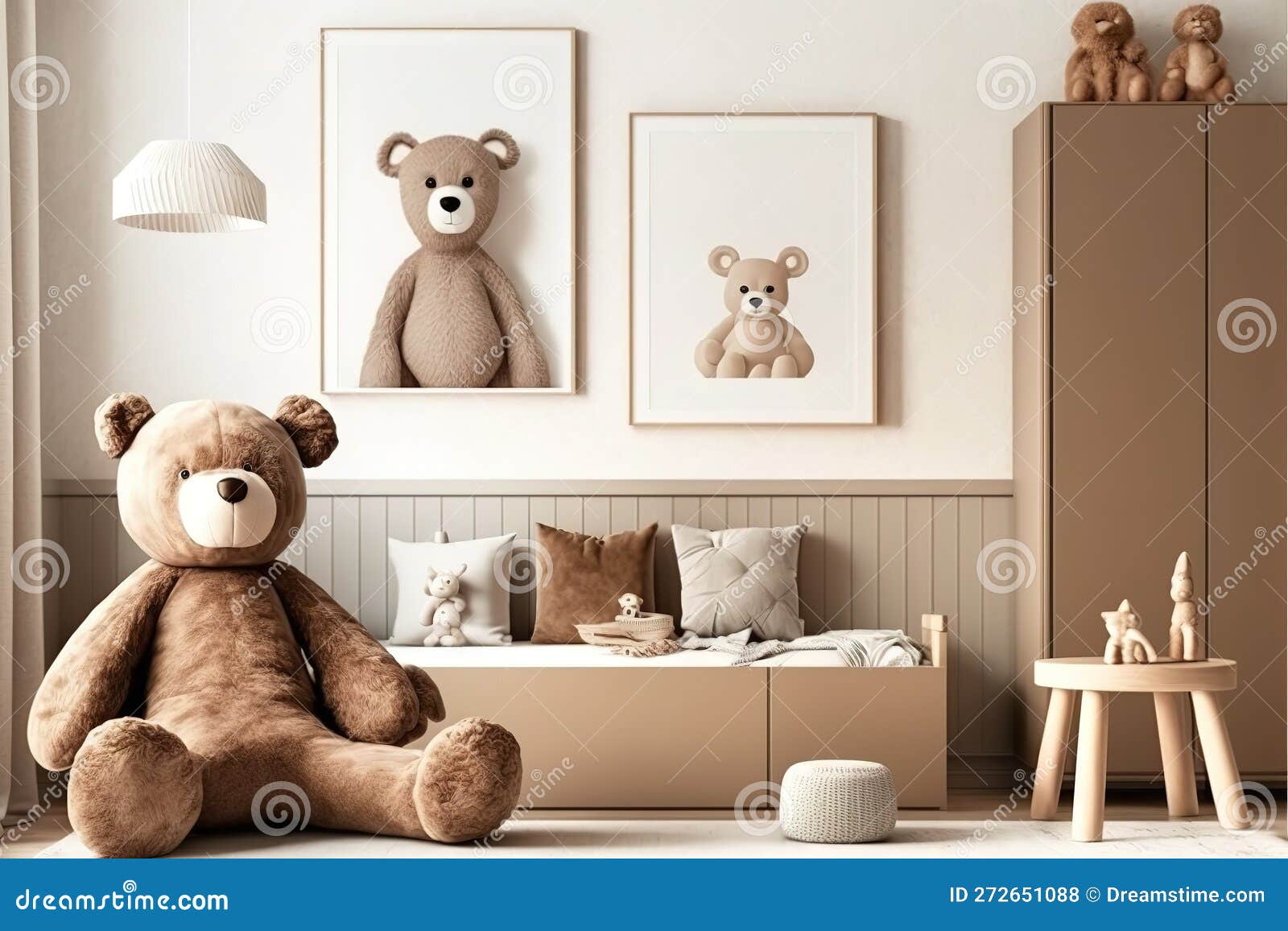 Teddy Bear Soft Toy with InteriorLuxury Interior Design with Sofa,AI ...