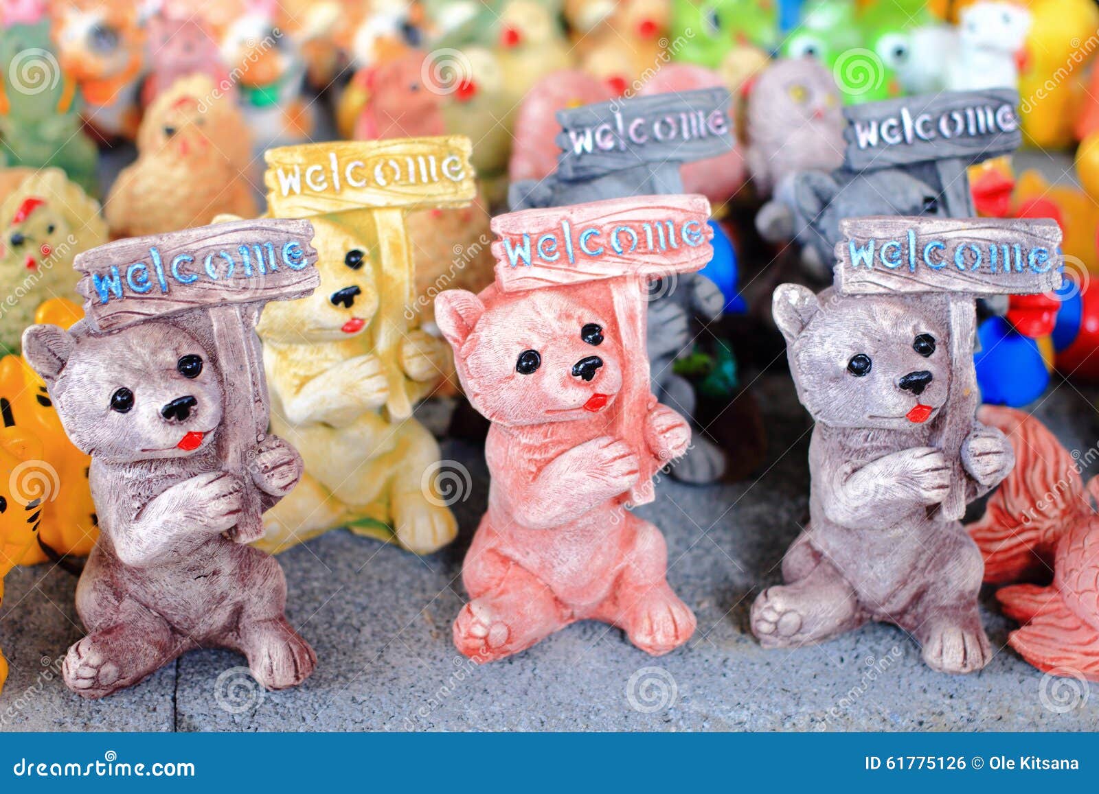 Teddy bear statue stock photo. Image of statue, welcome - 61775126