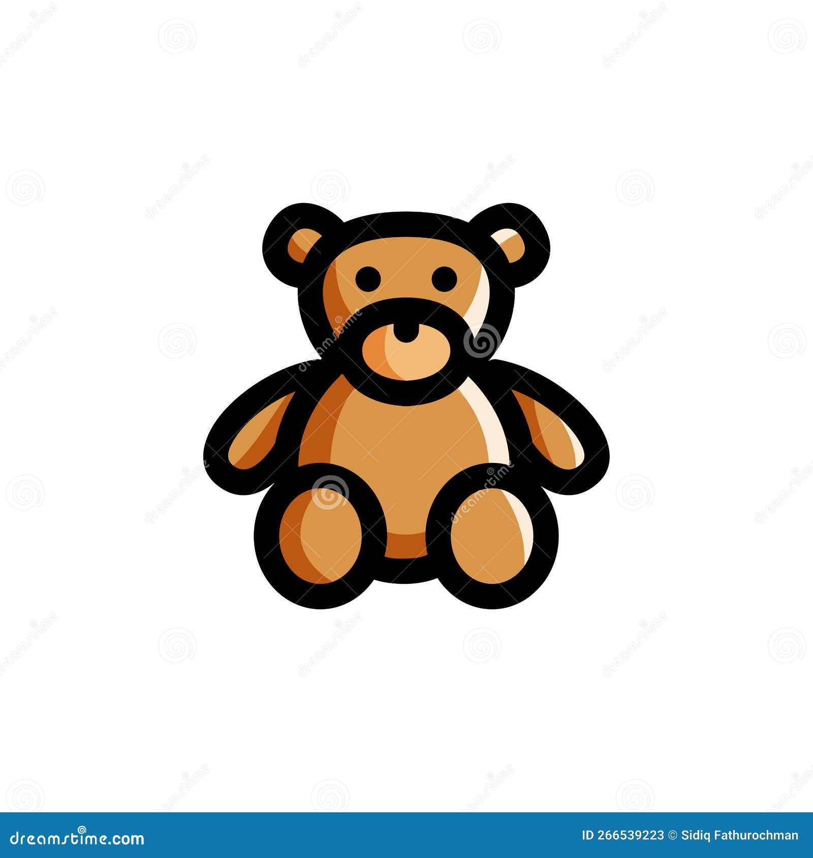 Teddy Bear Icon stock vector. Illustration of mammal - 266539223