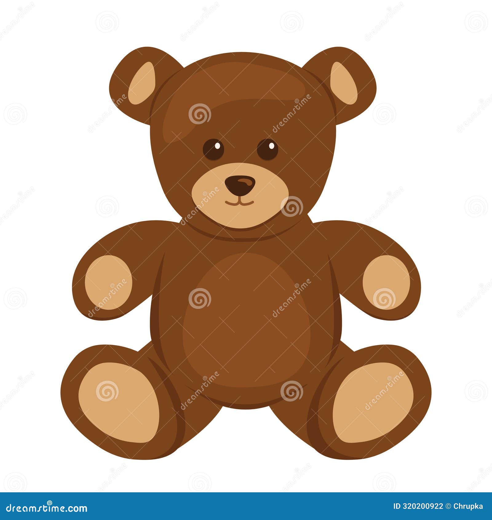 Teddy bear toy stock vector. Illustration of symbol - 320200922