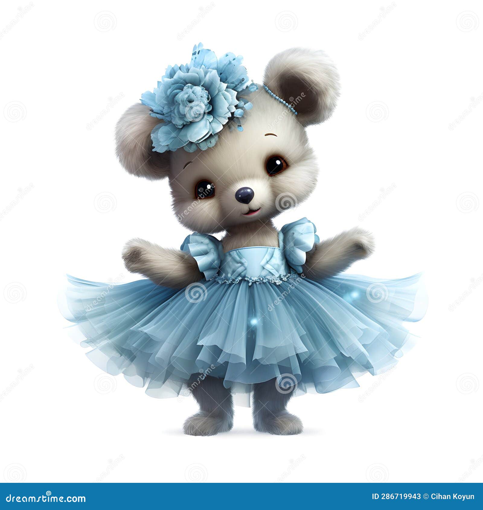 Teddy bear tutu delight stock illustration. Illustration of lovely ...
