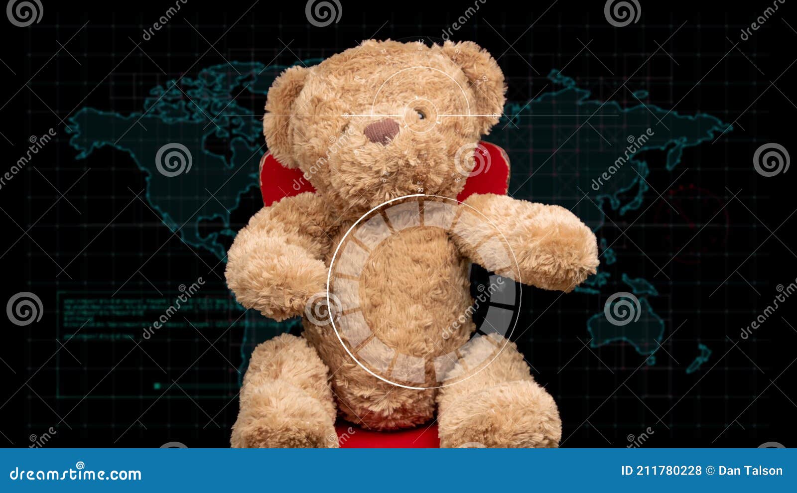 Teddy Bear Using Virtual Computer Screen Stock Footage - Video of bear ...