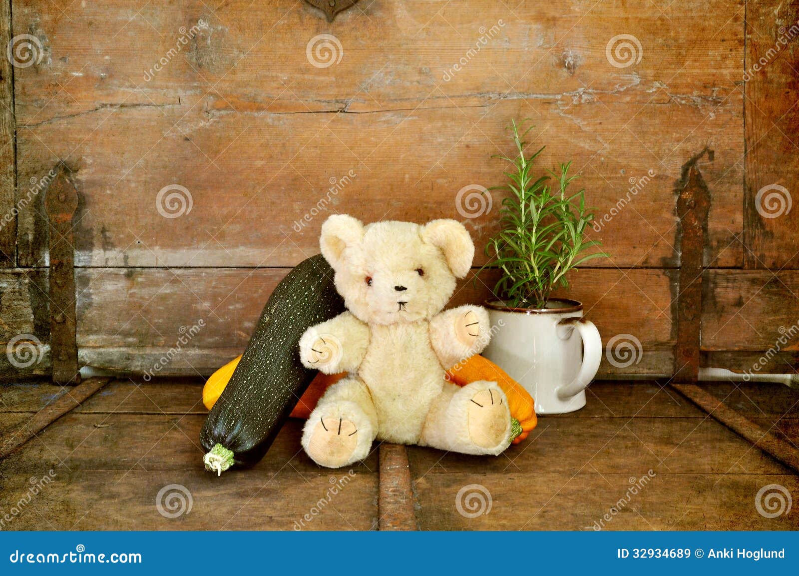 Teddy bear and vegetables stock image. Image of arrangement - 32934689