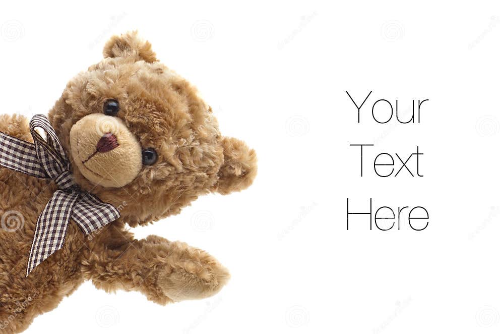 Teddy Bear Waving stock photo. Image of stuffed, studio - 23811004