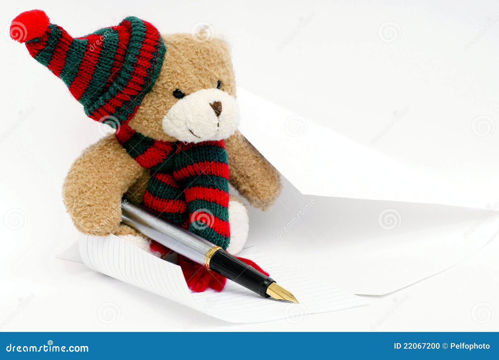 Teddy Bear Who Likes To Write Stock Photo - Image of bear, cuddly: 22067200