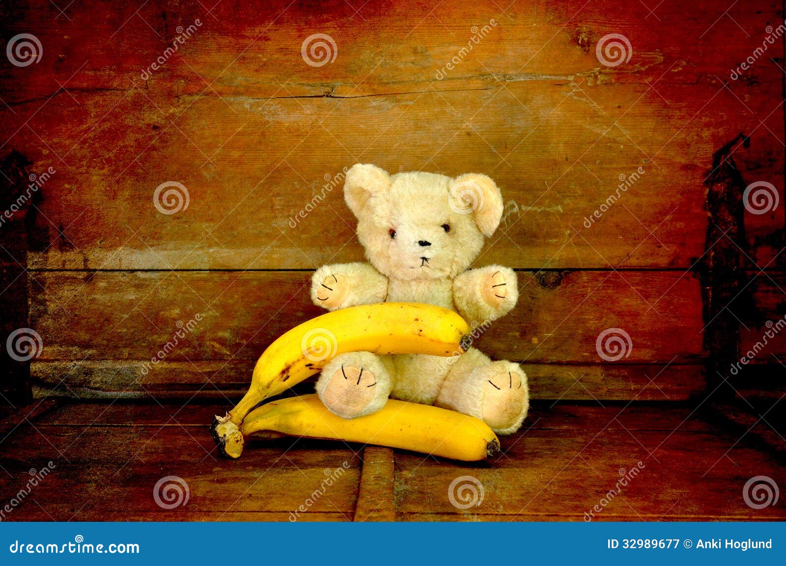 Teddy bear witn fruit stock image. Image of bananas, gift - 32989677