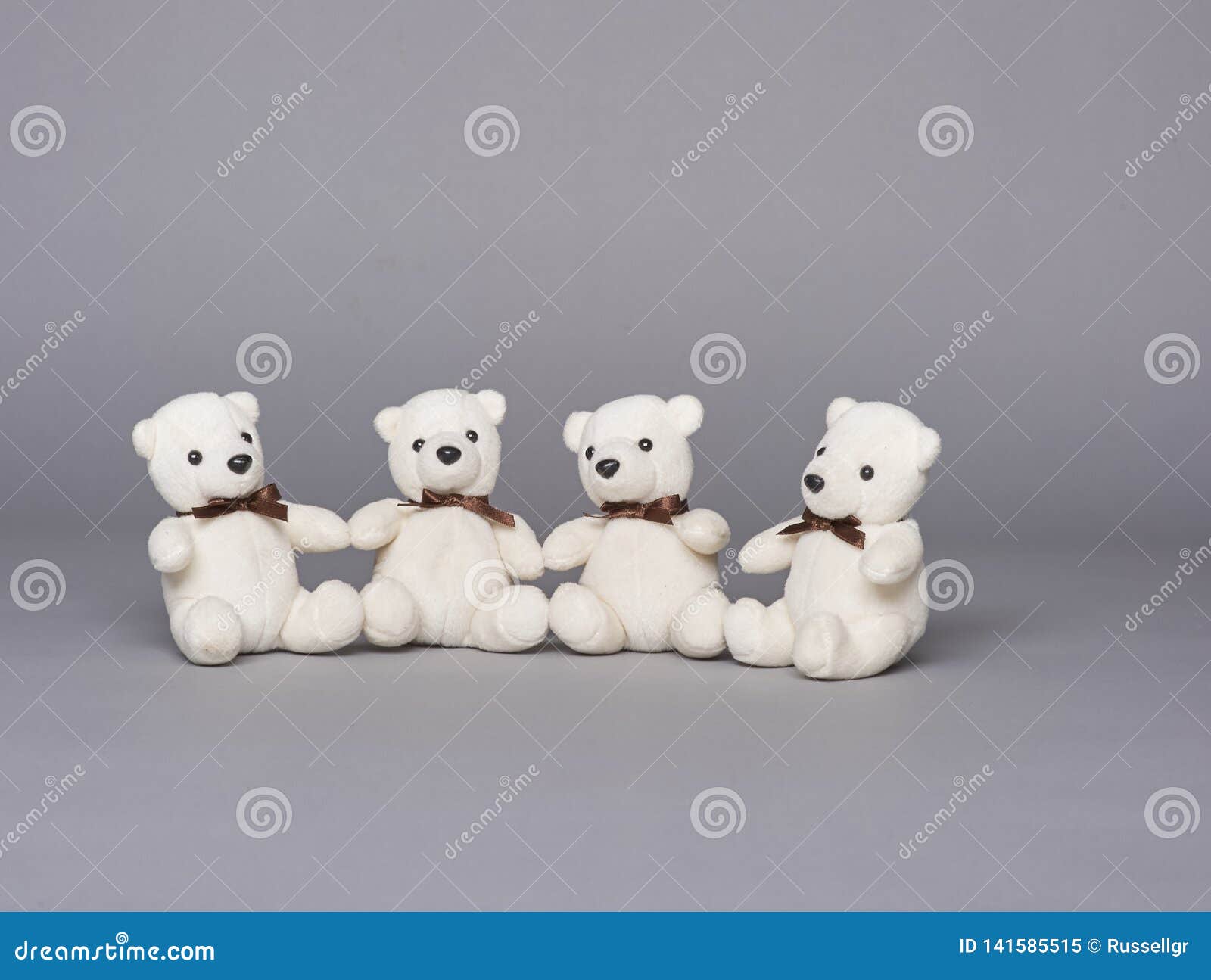 Teddy bears group of four stock image. Image of knickknack - 141585515