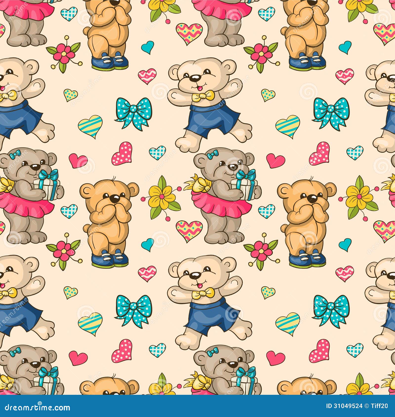 Teddy bears stock vector. Illustration of cartoon, mammal - 31049524