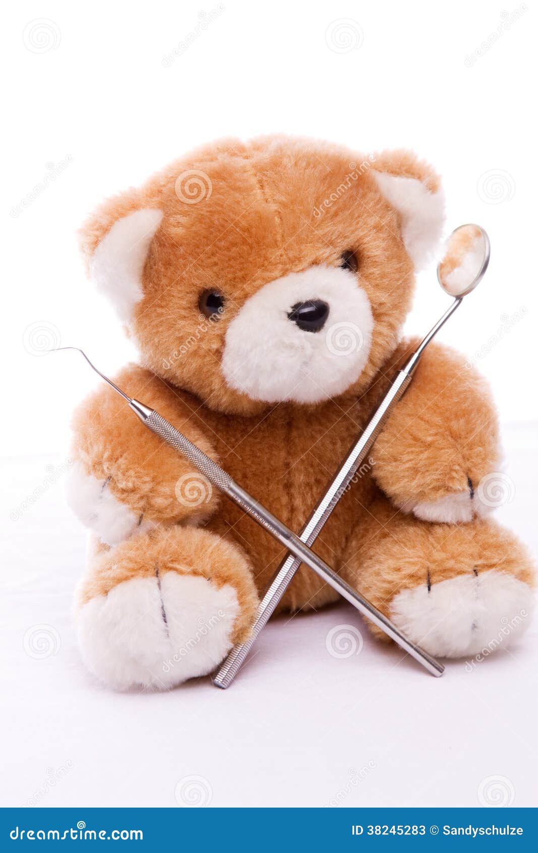 Teddy with Dental Equipment Stock Image - Image of soft, mirror: 38245283