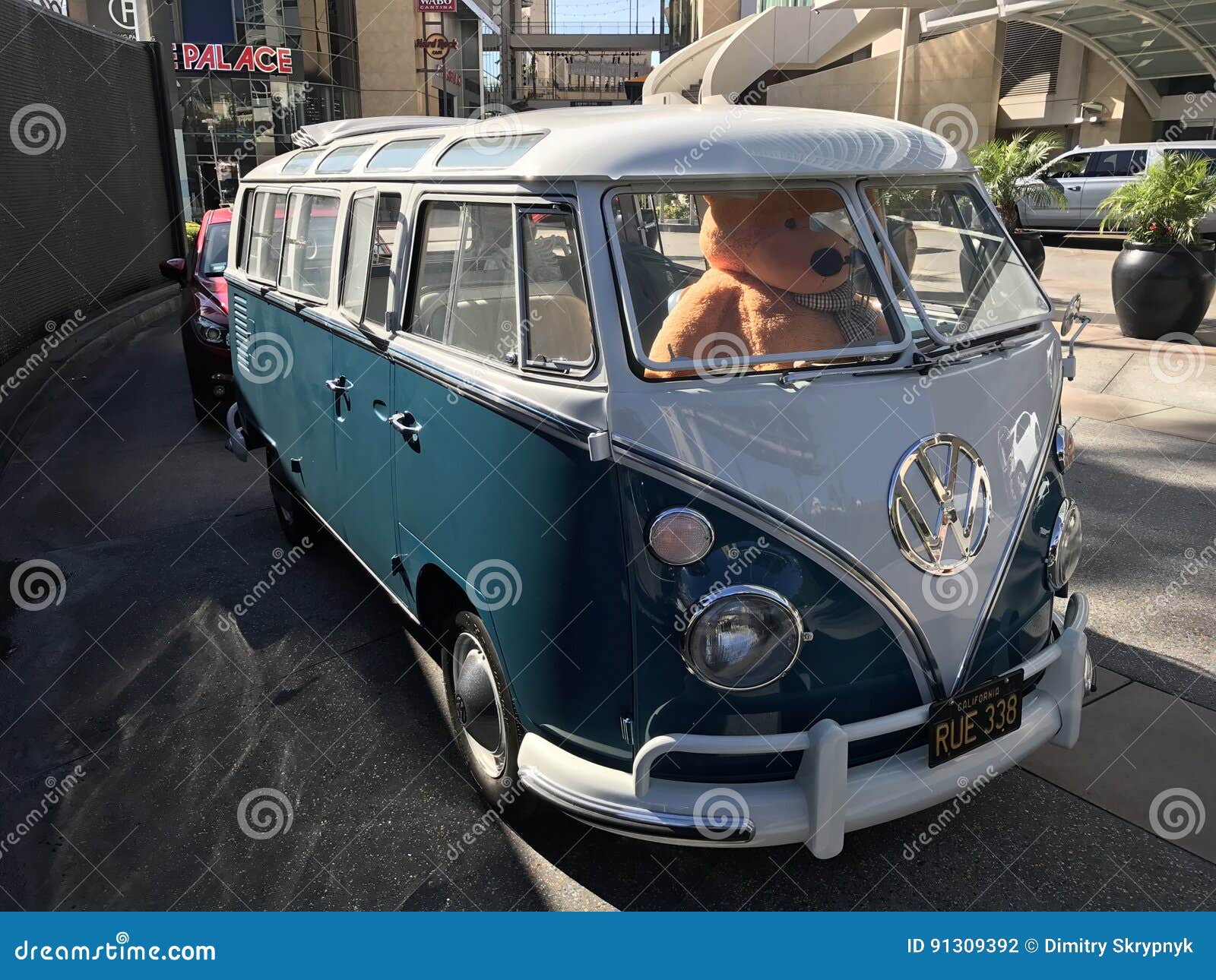 Teddy driving VW editorial photography. Image of california - 91309392