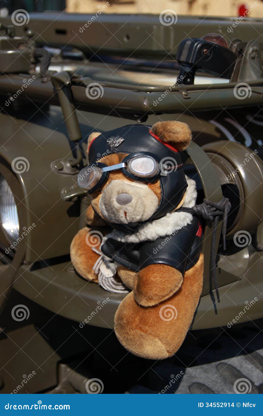 Teddy Pilot Bear photo stock. Image du aimé, aviateur - 34552914