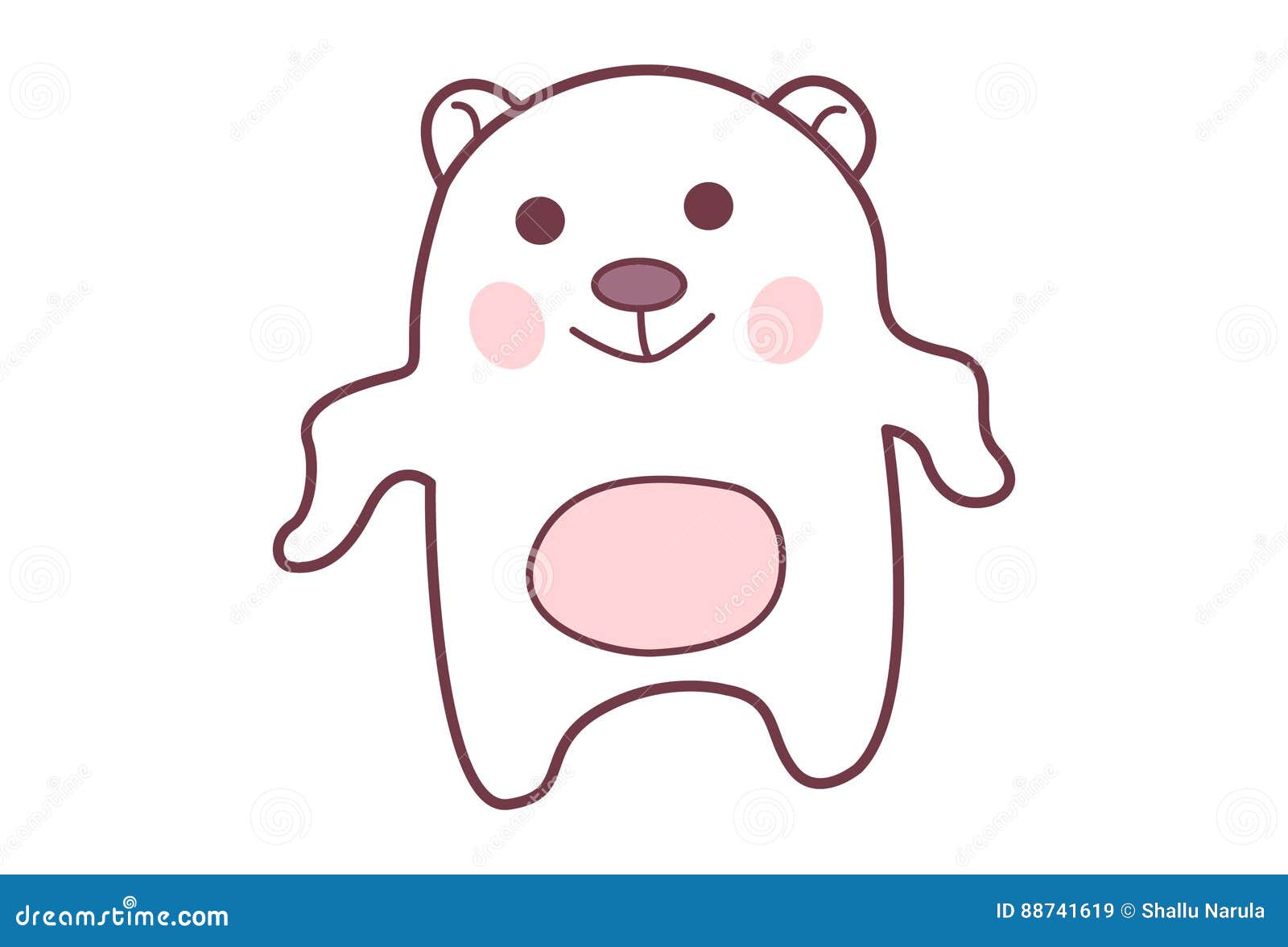 Teddy Sticker Dancing Lindo Stock de ilustración - Ilustración de fondo ...