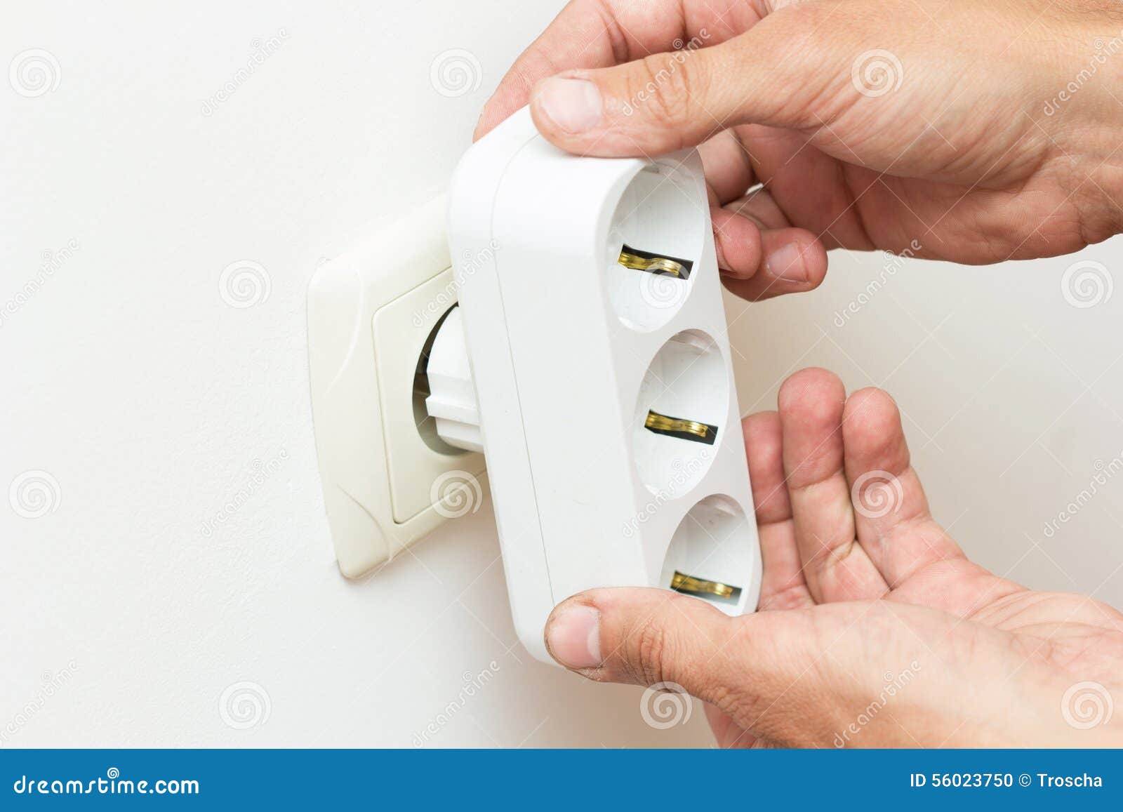 Tee adapter set up stock photo. Image of close, hand - 56023750