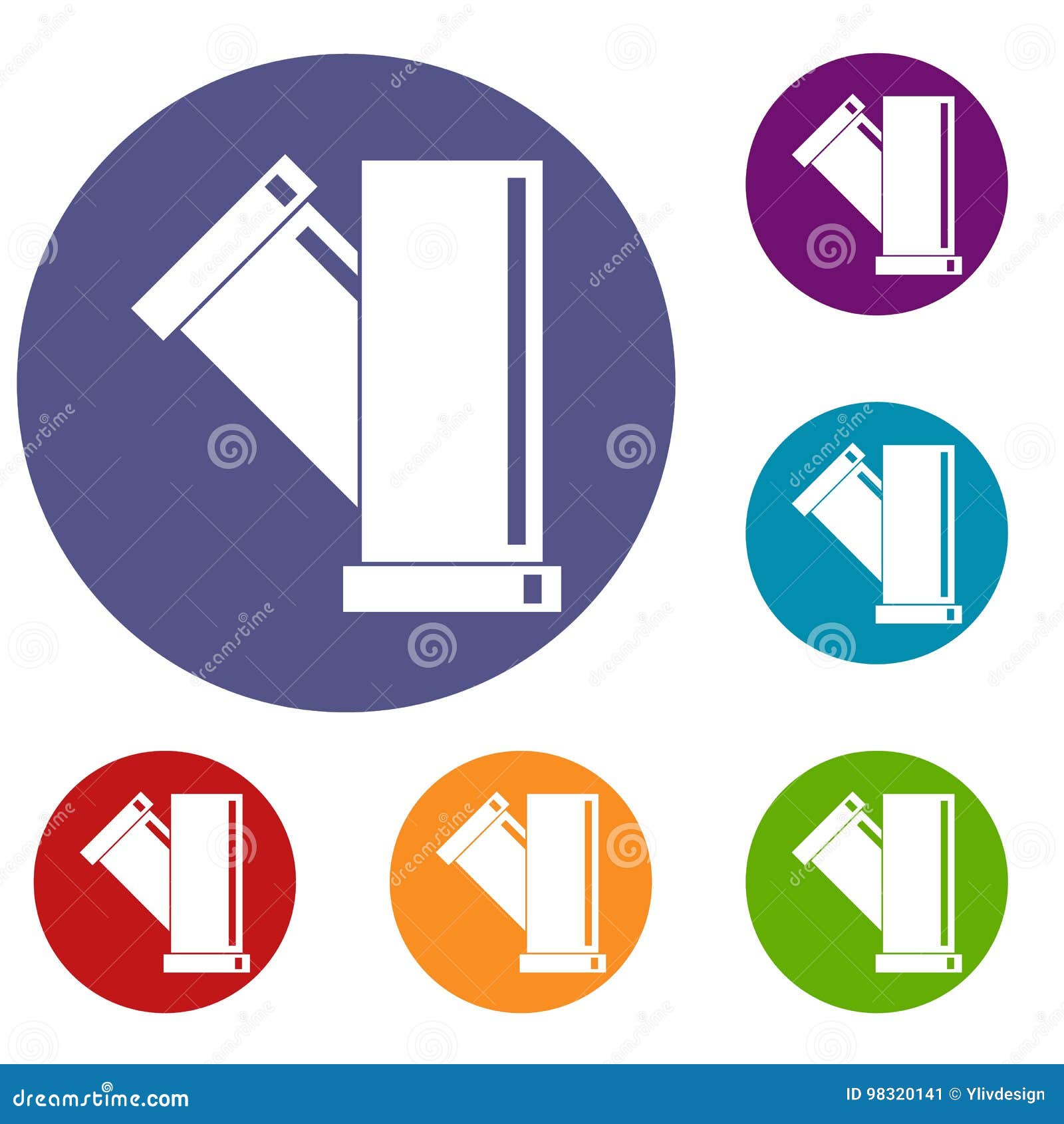Tee fitting pipe icons set stock vector. Illustration of gasoline ...