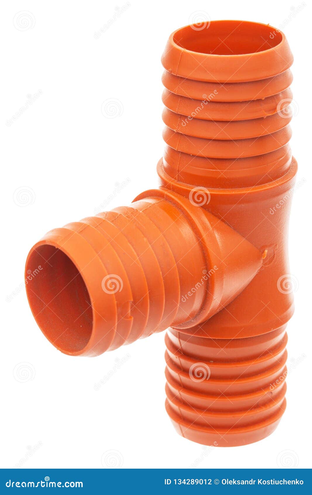 Tee Made of Plastic for the Installation of Water Pipes, for Connection ...