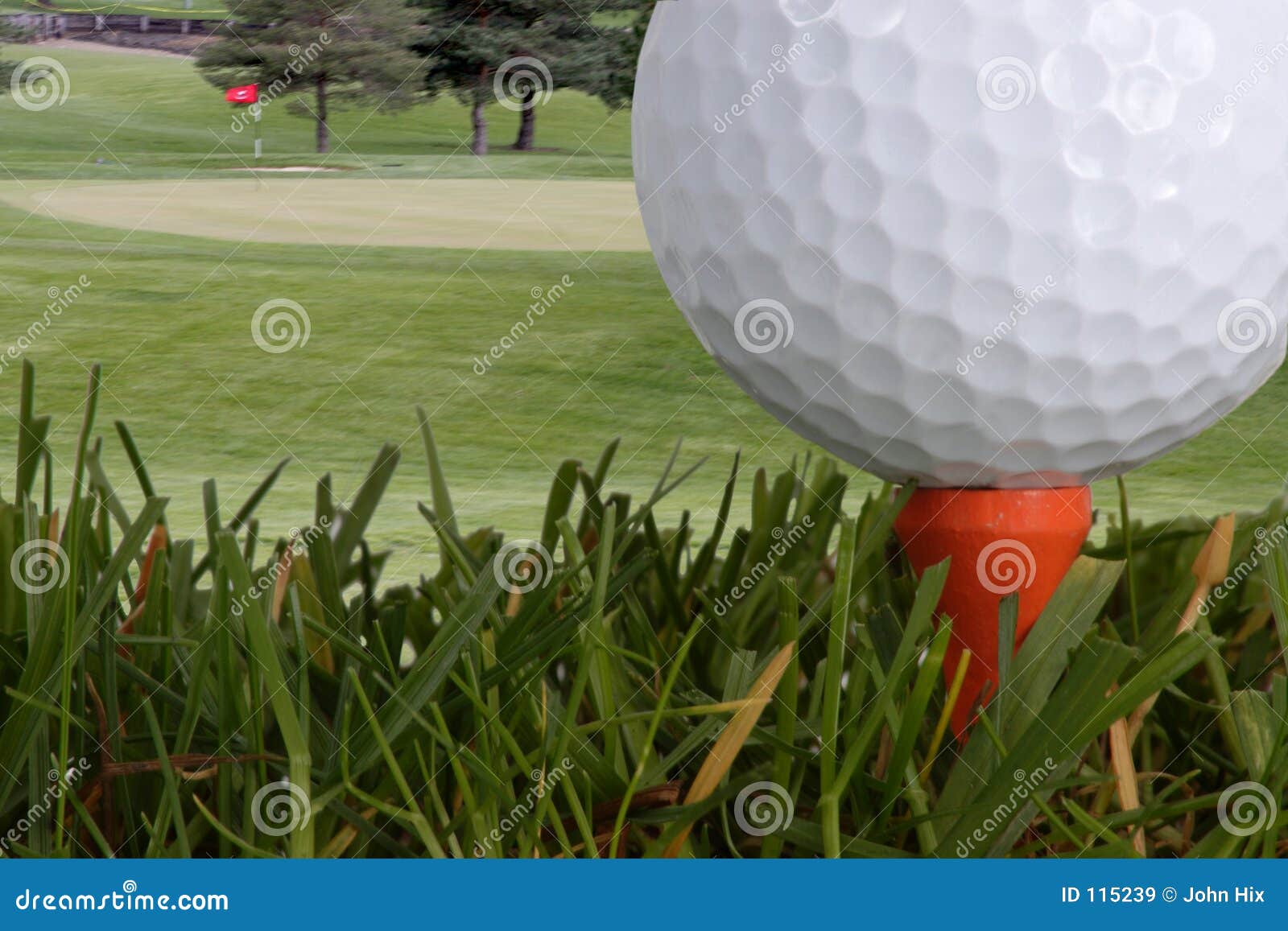 Tee Off stock image. Image of sport, dimples, grass, drive - 115239
