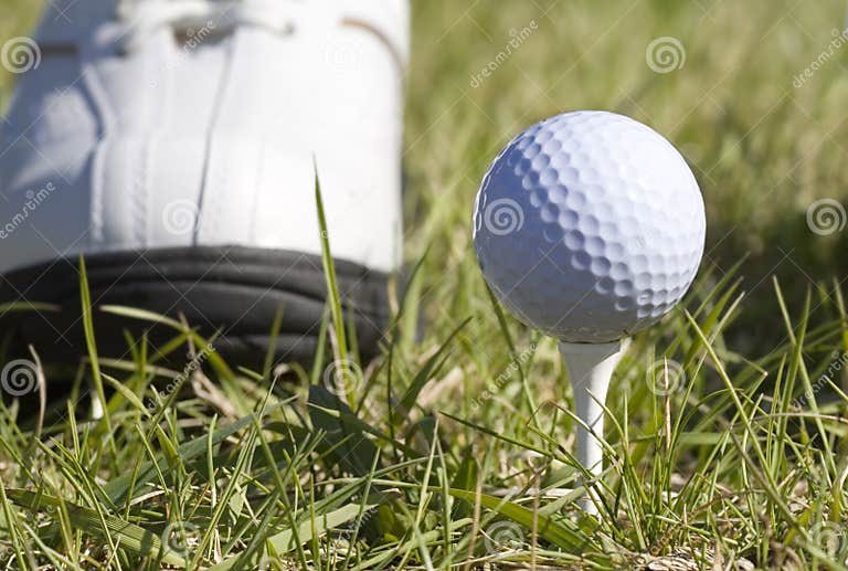 Tee off stock image. Image of game, golf, grip, close, ball - 739733