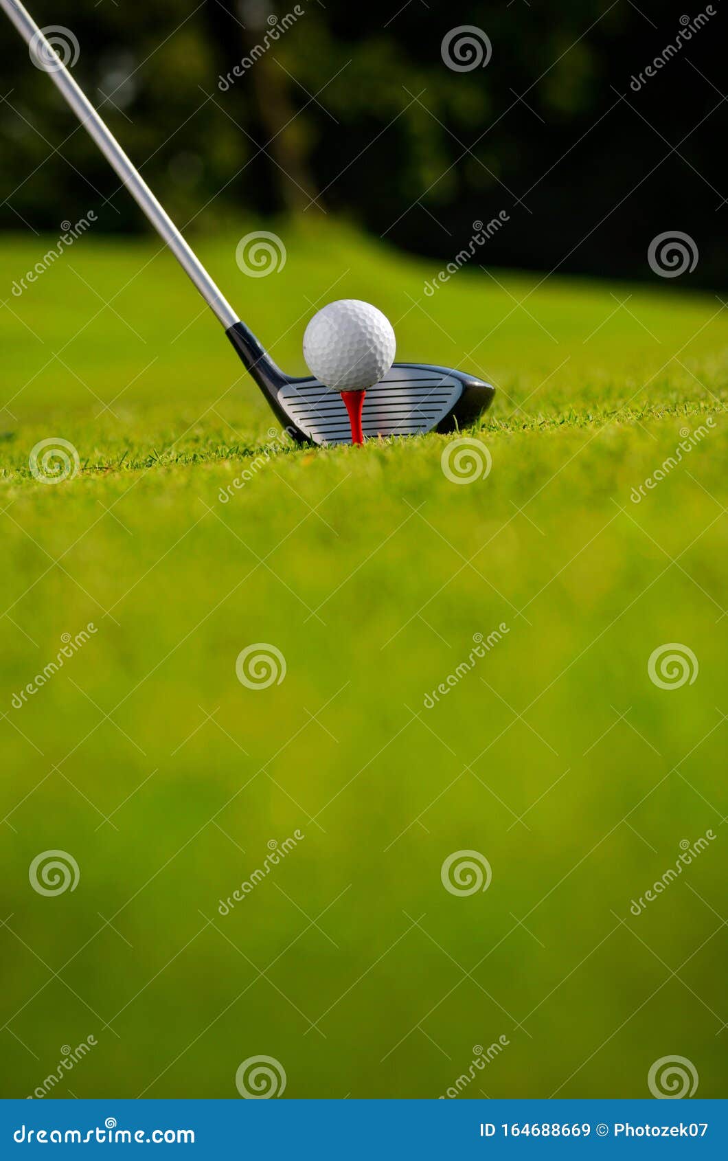 Tee Off at a Golf Course stock image. Image of golf - 164688669