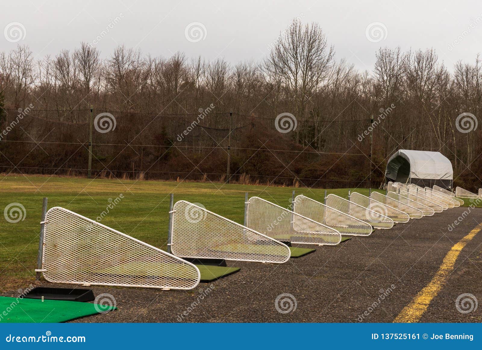 Tee Off Stations at a Driving Range Stock Image - Image of putting ...