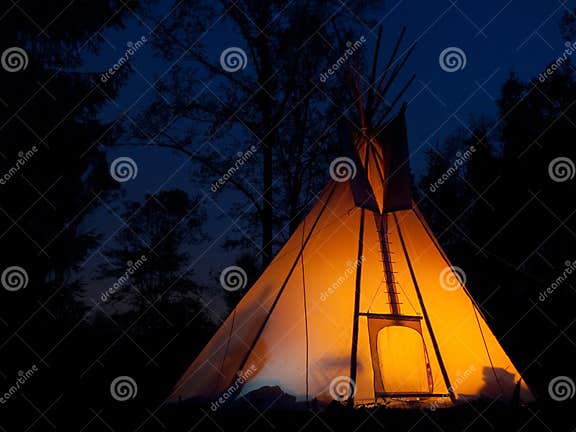 Tee-pee stock photo. Image of orange, beautiful, scenic - 29994302