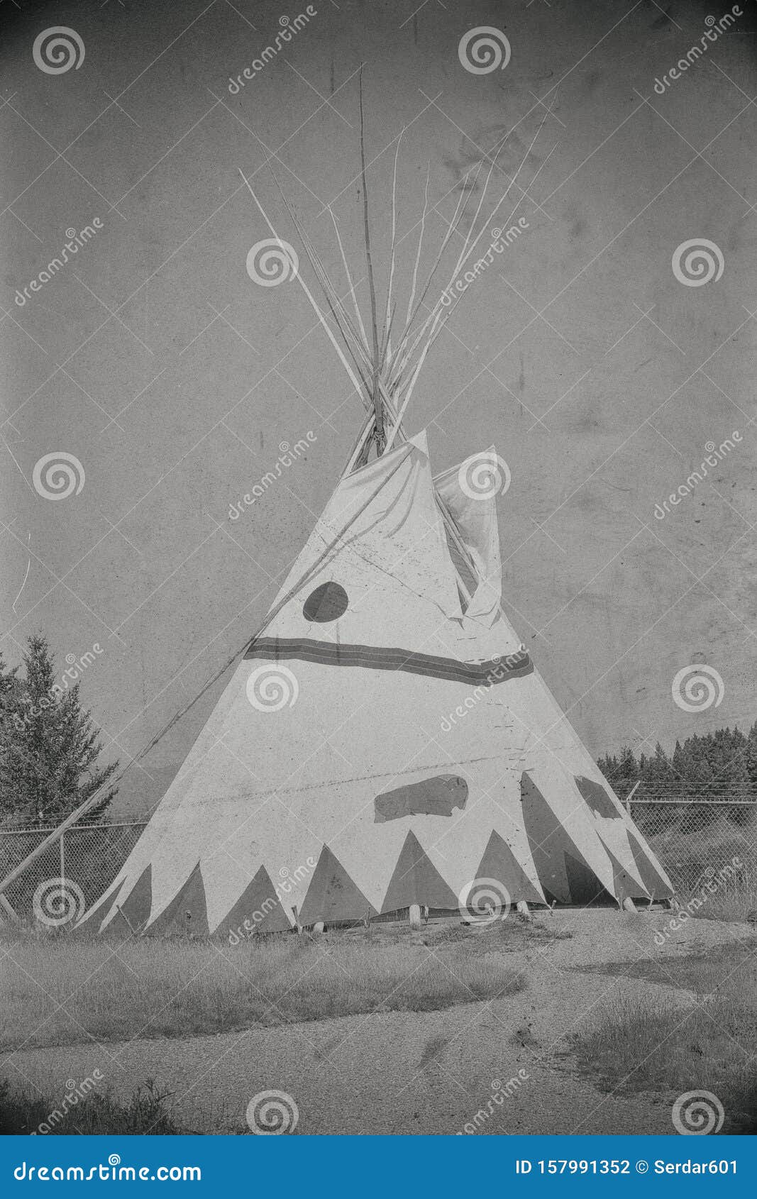 Tee Pee stock photo. Image of design, outdoor, home - 157991352