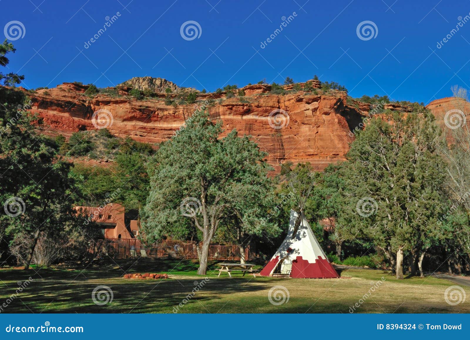 Tee Pee in the mountains stock photo. Image of resort - 8394324