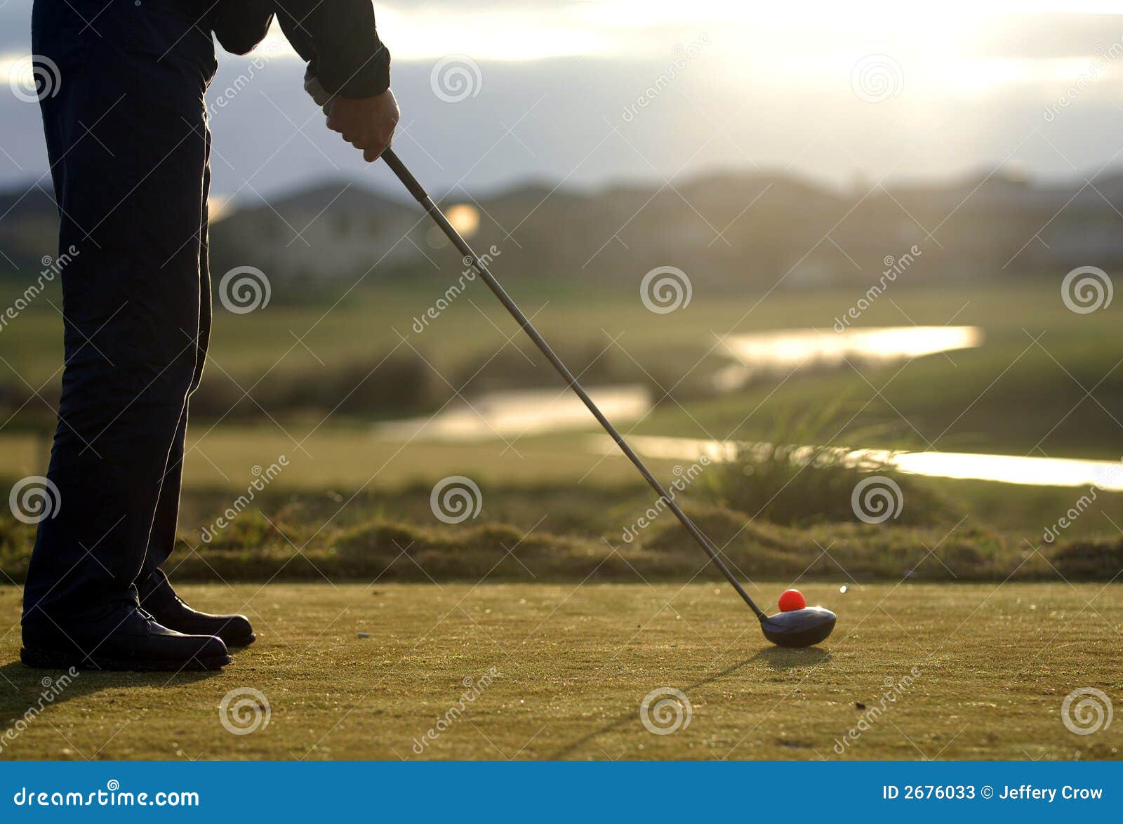 Tee up 01 stock image. Image of sunlight, feet, morning - 2676033