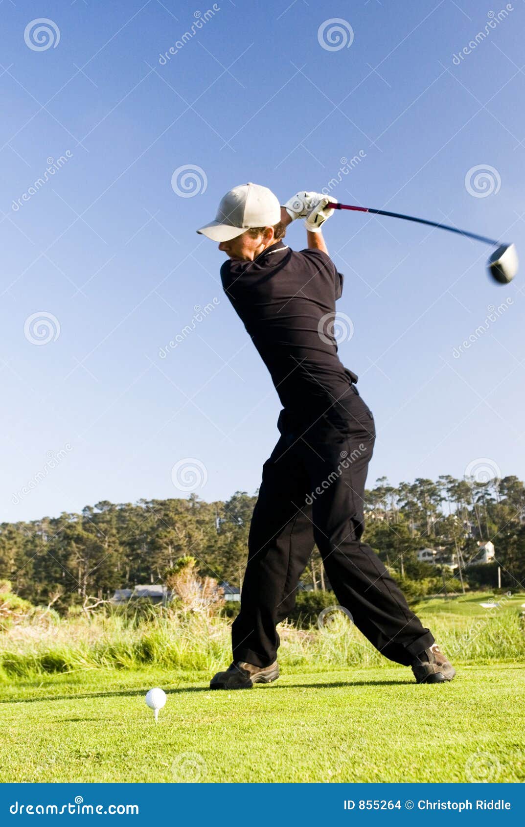 Teeing off stock photo. Image of drive, outdoor, play, grass - 855264