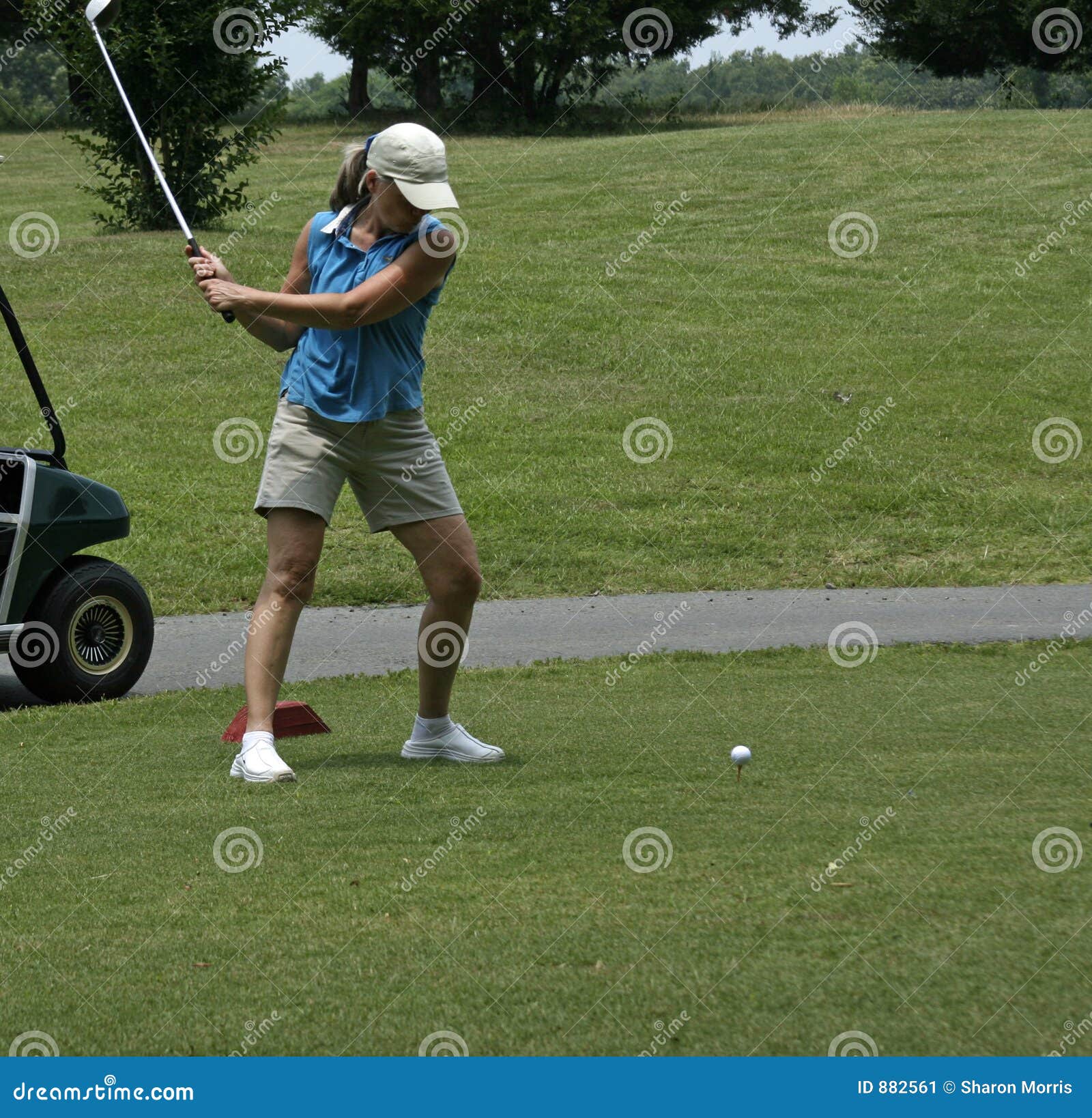 Teeing off stock image. Image of golfer, club, outdoors - 882561