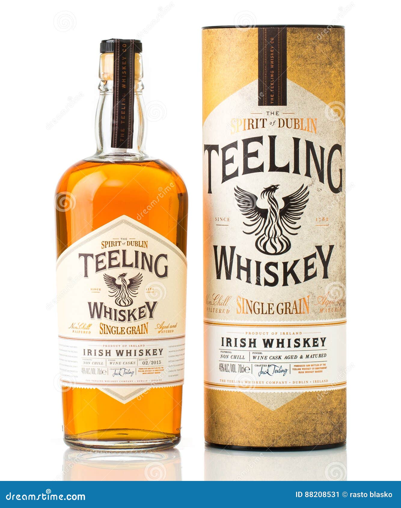 Teeling Single Grain Irish Whiskey Editorial Photo - Image of distilled ...