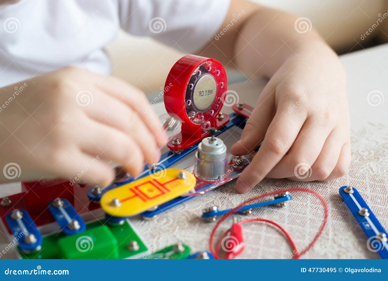 Teen Boy at Home with Electronic Project Stock Image - Image of ...