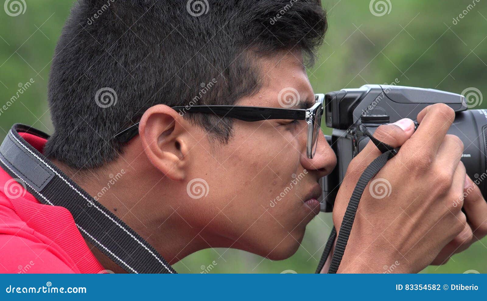 Teen Boy Using Digital Camera Stock Photo - Image of young, digital ...
