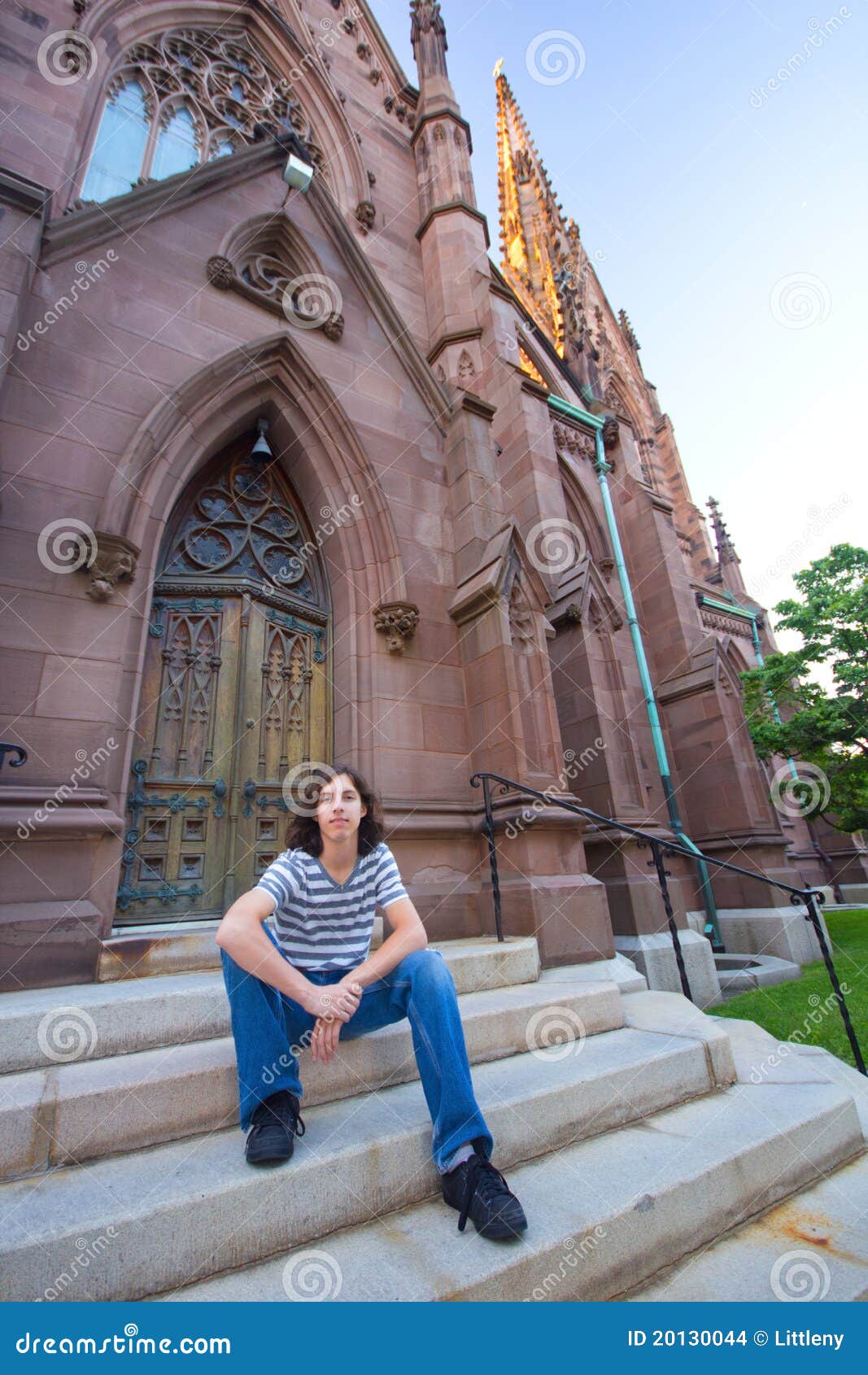 Teen at Church stock photo. Image of looking, modern - 20130044