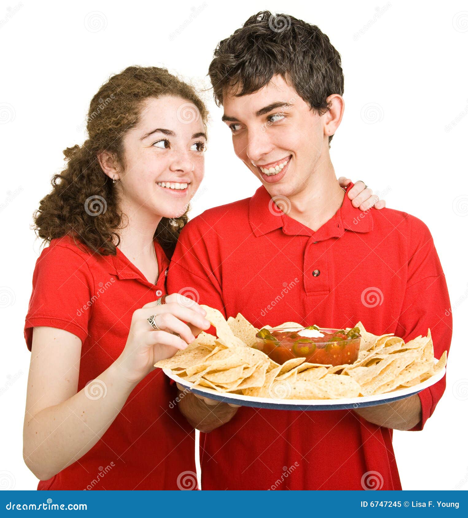 Teen Couple - Snack Time stock image. Image of love, hair - 6747245