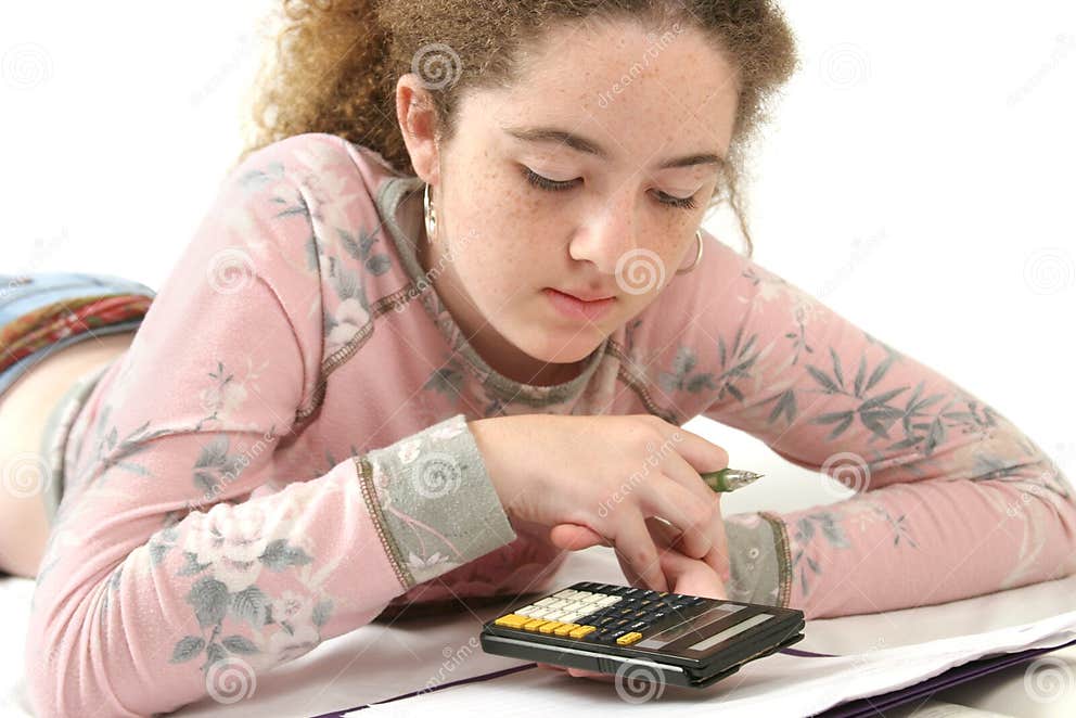 Teen Doing Homework stock image. Image of child, adolescents - 150857