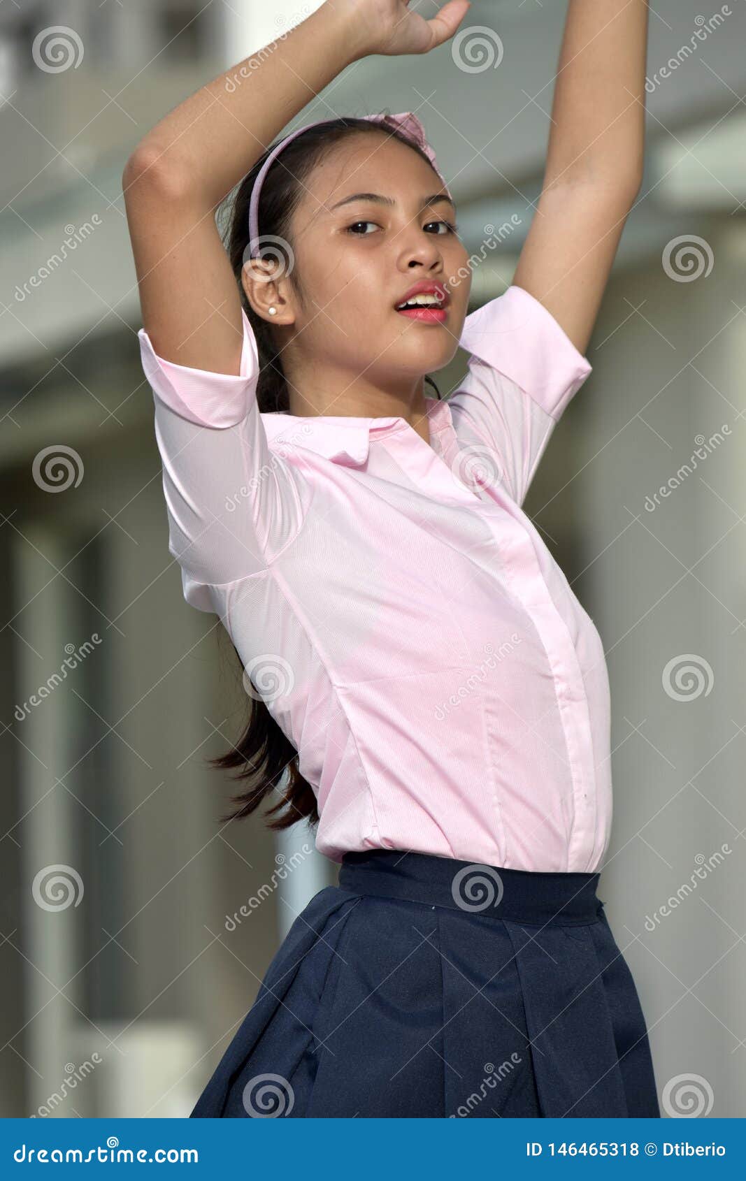 A Teen Girl Dancing stock photo. Image of skill, pretty - 146465318