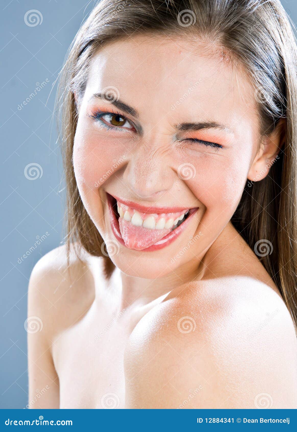 Teen Girl with Funny Expression Stock Image - Image of skin, girl: 12884341