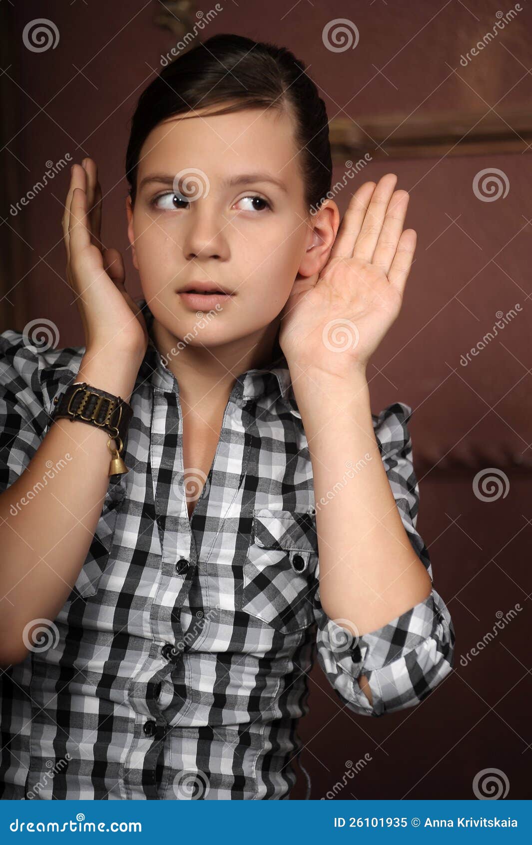 Teen girl listening stock image. Image of listening, deafness - 26101935 Teen girl listening stock image. Image of listening, deafness - 26101935