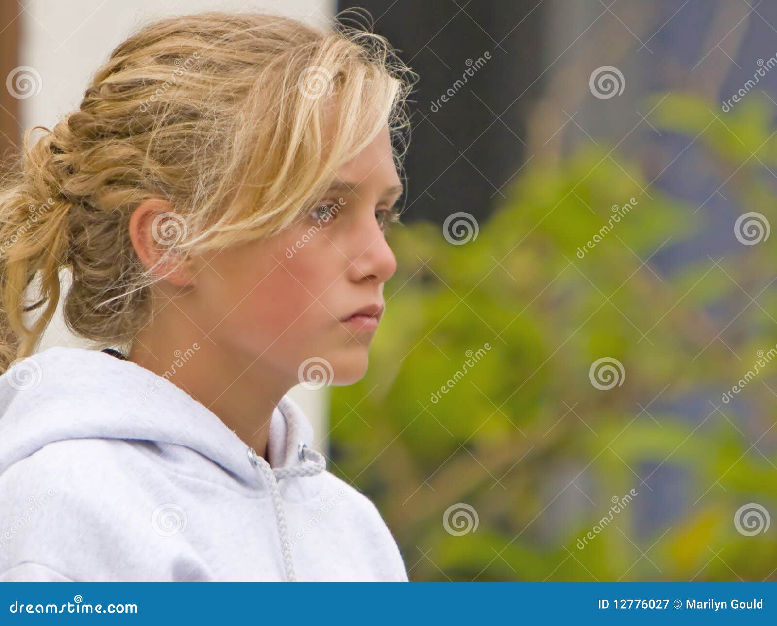 Teen Girl Serious stock image. Image of expression, marilyngould - 12776027