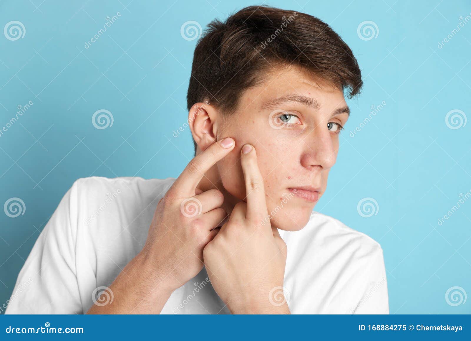 Squeezing Abscess Nape Wound. Royalty-Free Stock Photo | CartoonDealer ...