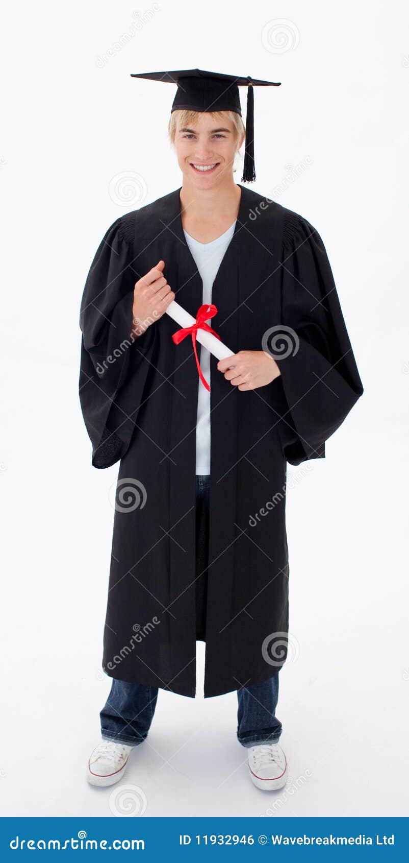 Teen Guy Celebrating Graduation Stock Photo - Image of school, diploma ...