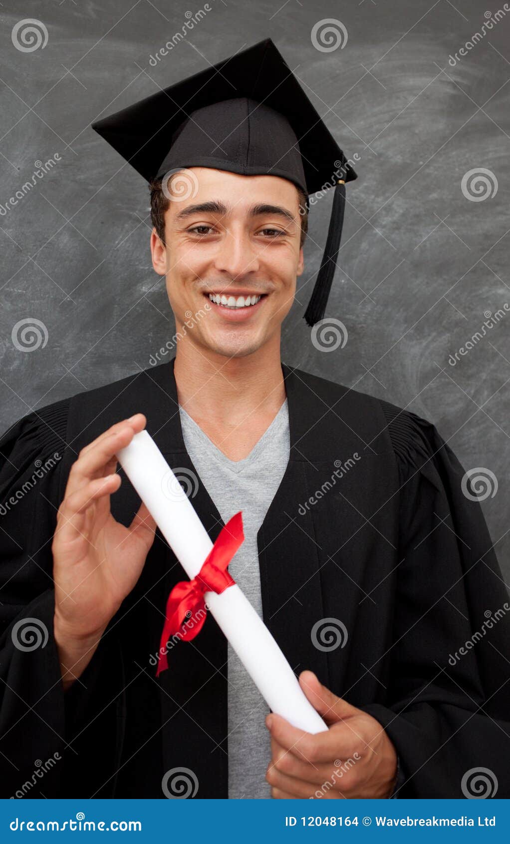 Teen Guy Celebrating Graduation in the Class Stock Photo - Image of ...